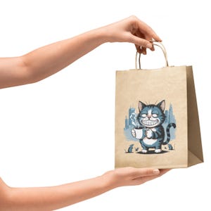 Cheeky Cat Coffee Lover SVG Mischievous Cat Illustration With Coffee ...