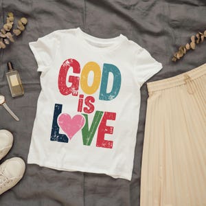 God is Love Christian Quote SVG, Faith-based Typography Art ...