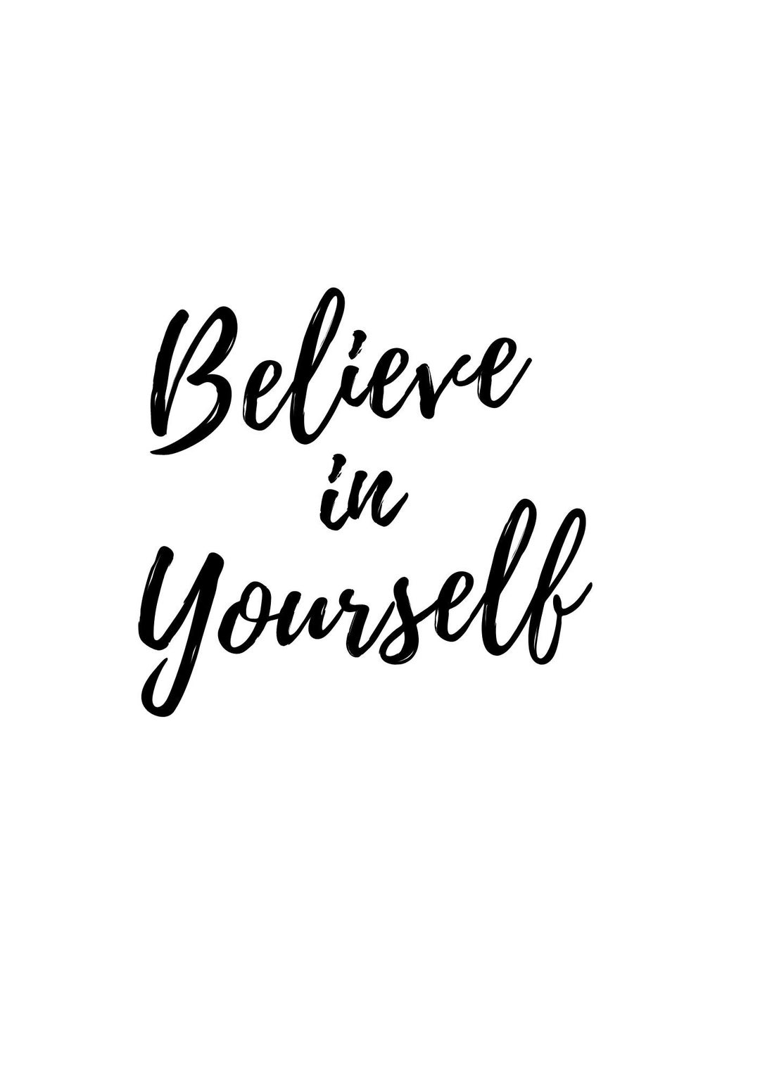Believe in Yourself SVG | Positivity SVG | Hand Lettered | Girl Power ...