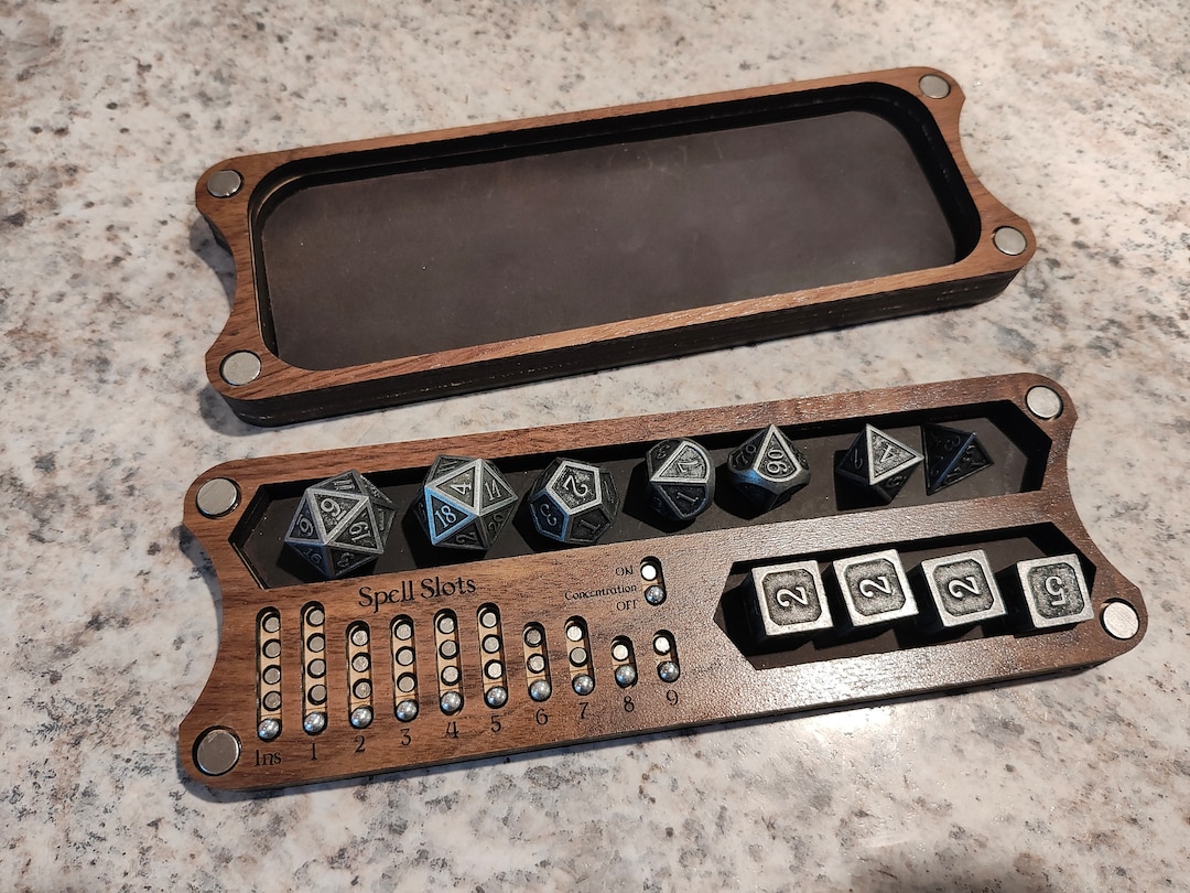 Spell Tracker and Dice Tray - CUT FILES - Etsy