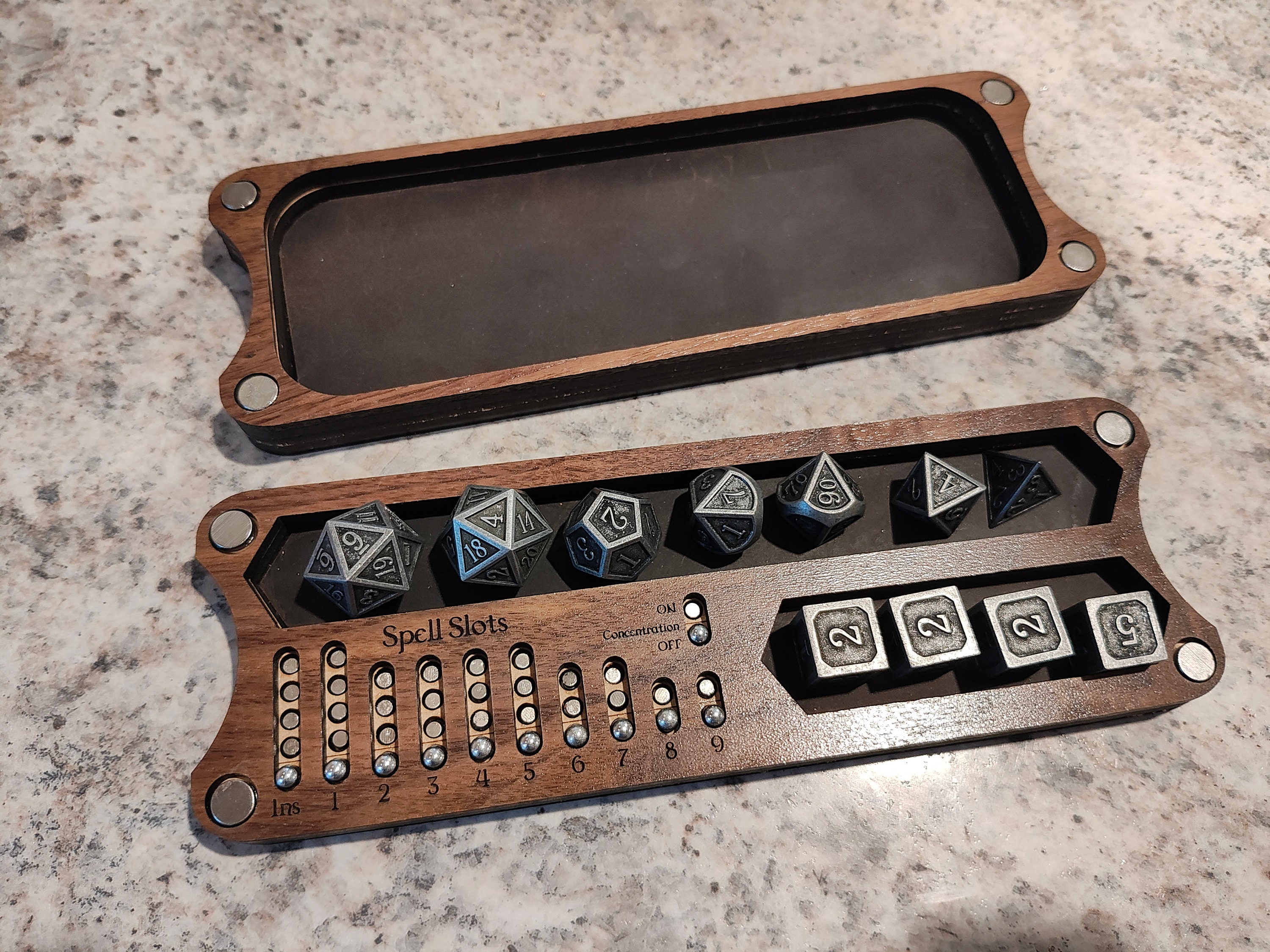Spell Tracker and Dice Tray - CUT FILES - Etsy