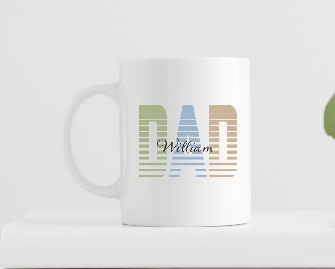 Personalized Dad Mug With Kids Name, Dad Gifts, Father's Day Gifts From ...