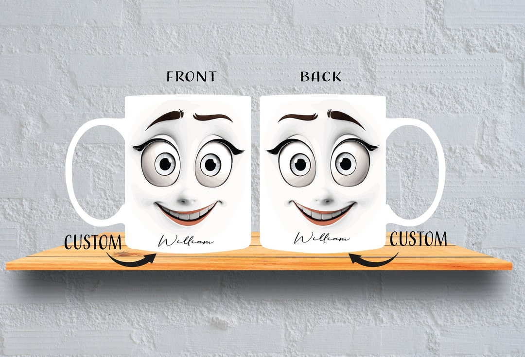 3D Funny Boy Face Mug, Laugh-filled 3D Boy Face Mug, 3D Mug With Funny ...