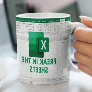 Freak in the Sheets Excel Mug - Funny Accounting Gift, 11 Oz - Etsy