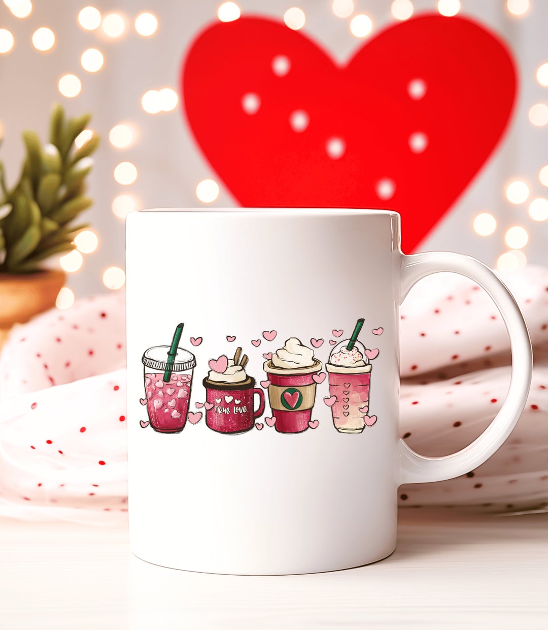 Womens Valentines Day Mug, Valentine Coffee Mug, Womens Valentines Day ...