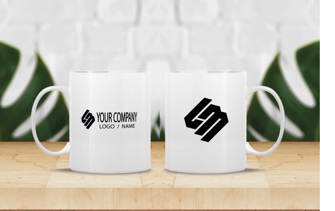 Company Logo Coffee Mug, Custom Logo Coffee Cup, Personalized Mug ...