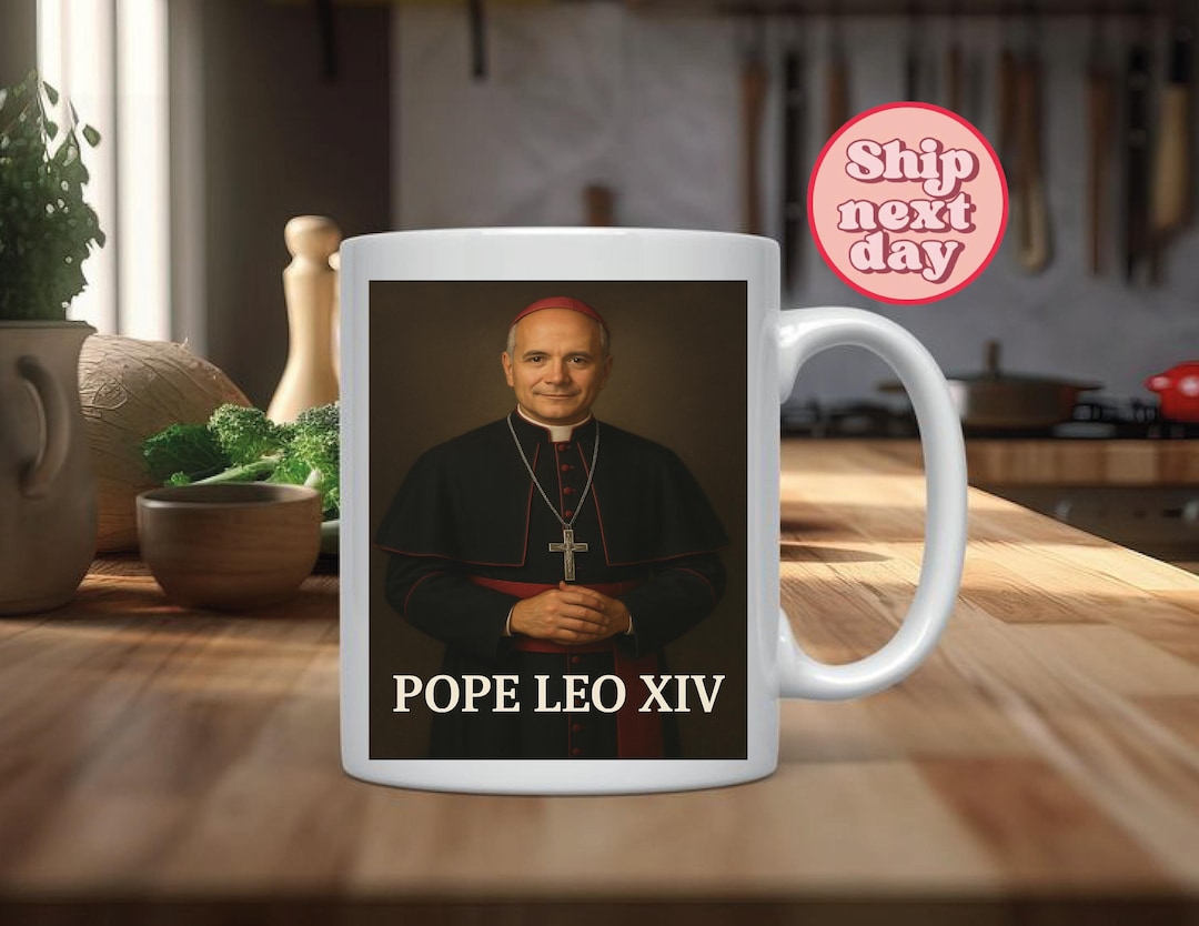 Pope Leo XIV Portrait Coffee Mug - Catholic Religious Gift - Etsy