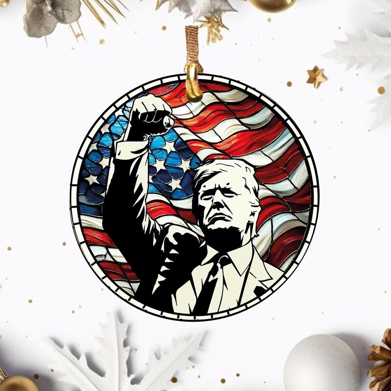 Stain Glass Ornament - Etsy