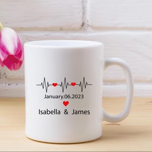 Spotify Couples Music Mug, Personalized Couples Mug, Customized Glass ...