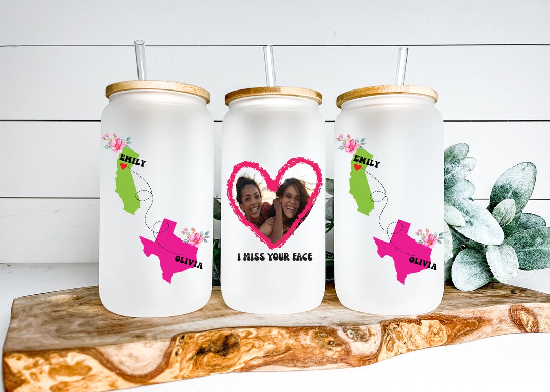 Long Distance Gift for Best Friend Ice Cofffe Cup, Custom Coffee Cup I ...