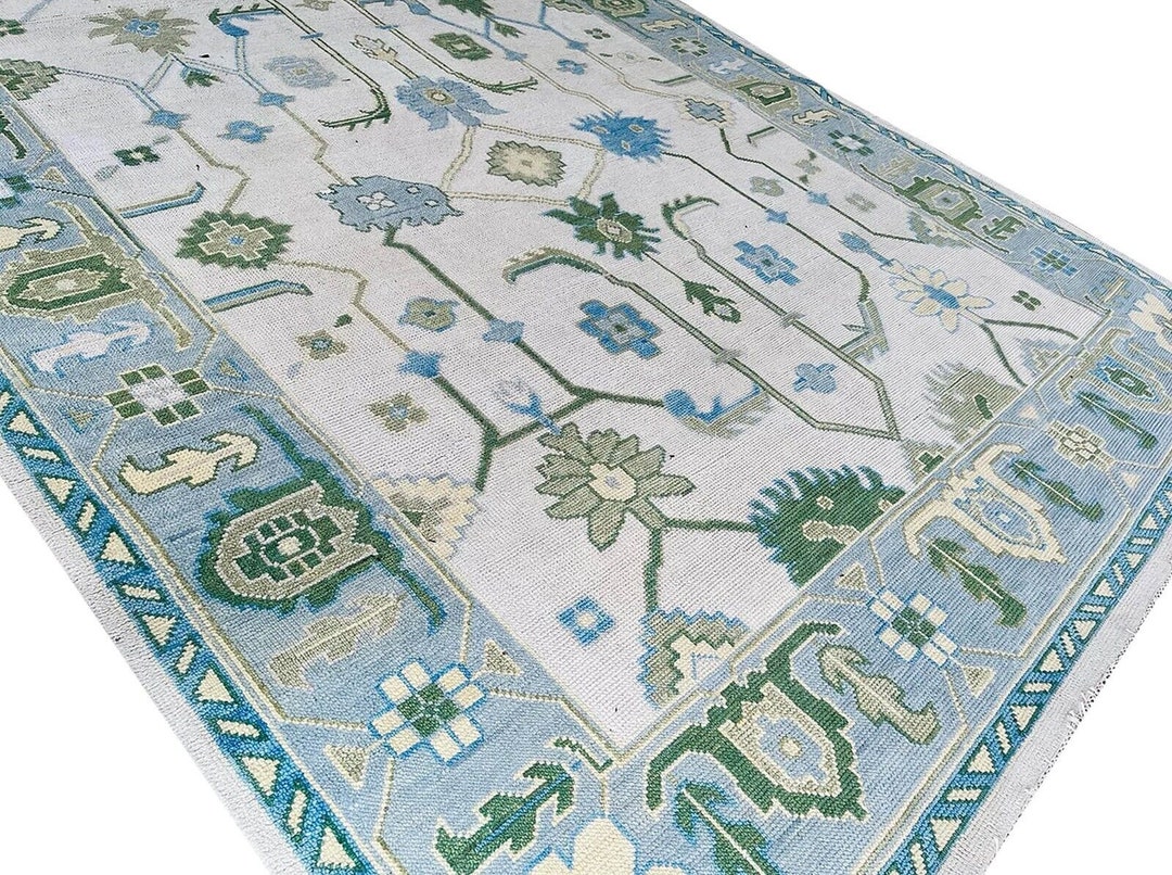 12x14 Beige Vintage Light Gray Border Large Area Rug for Hall - Etsy