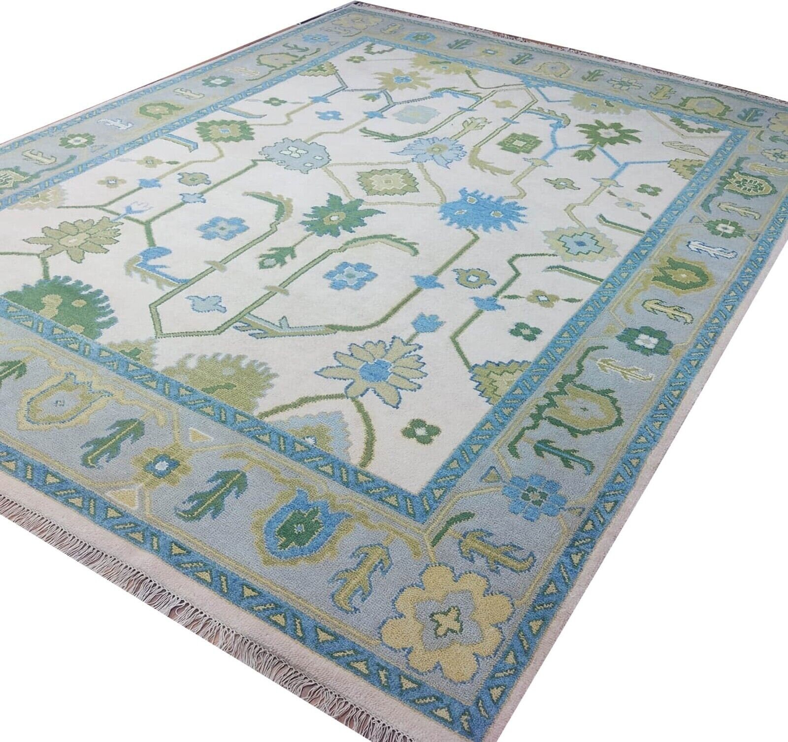 12x14 Beige Vintage Light Gray Border Large Area Rug for Hall - Etsy