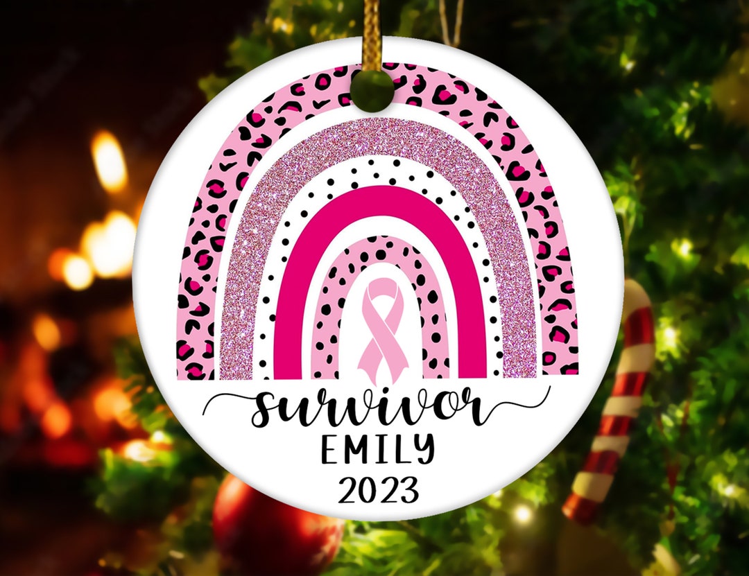 Breast Cancer Survivor Gift I Survived Cancer Ornament - Etsy