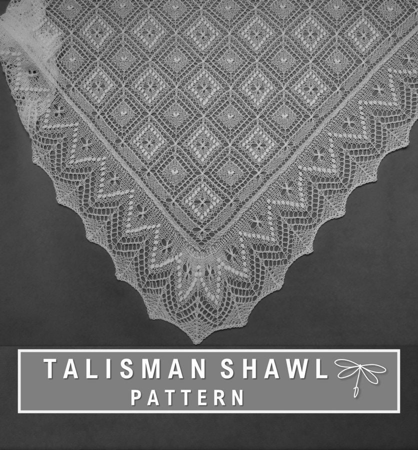 Talisman Triangular Shawl Pattern - Etsy