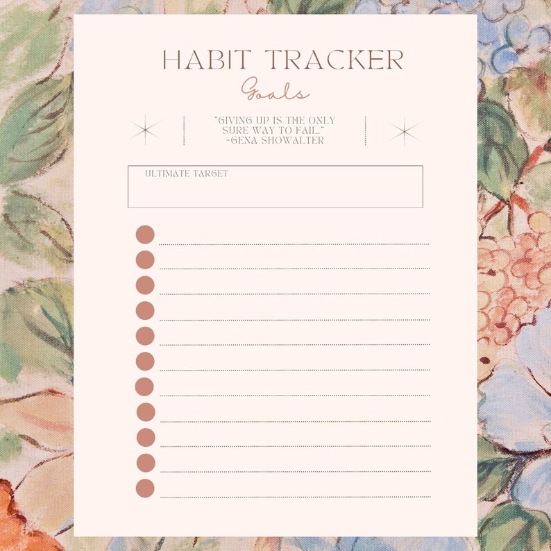 Printable Habit Tracker Trio: Minimalist Planner Pages (digital ...