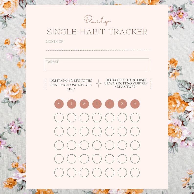 Printable Habit Tracker Trio: Minimalist Planner Pages (digital ...