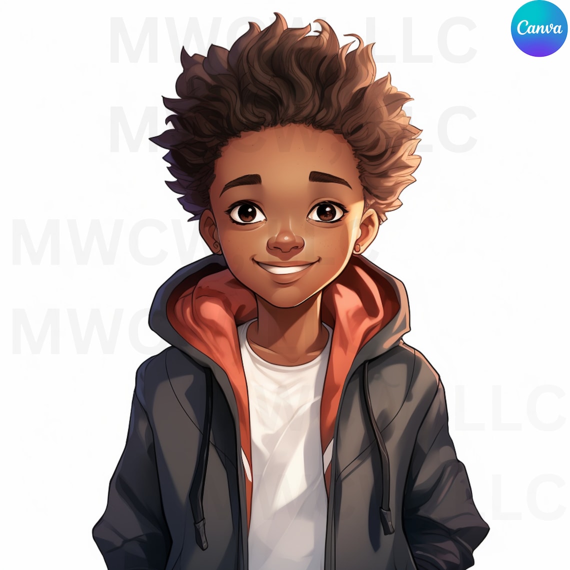 Young Black Boys, High Resolution Digital Art, African American Digital ...