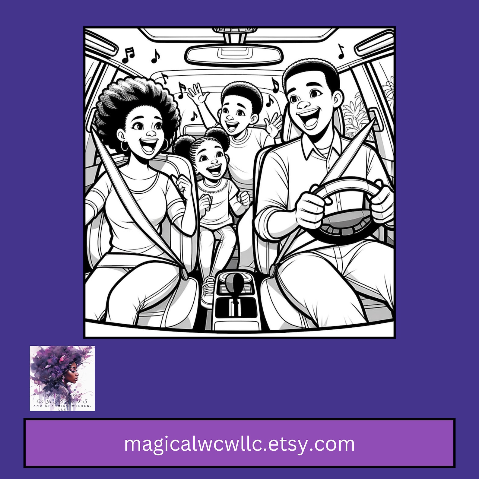 Black Kids Coloring Book | Digital Download | Inclusive & Diverse ...