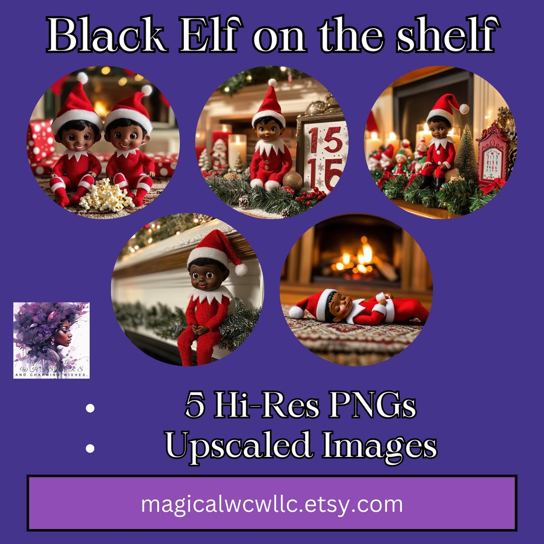Black Elf on the Shelf | Magical African American Elf on the Shelf ...
