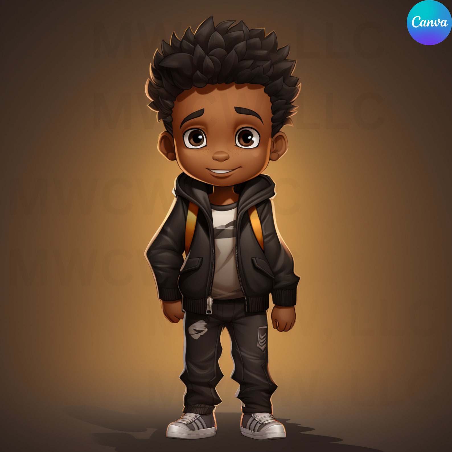 Young Black Boys, High Resolution Digital Art, African American Digital ...