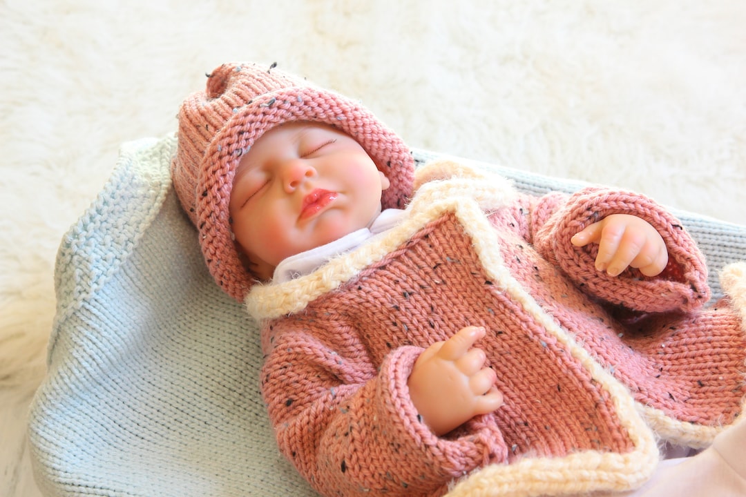 Hand Knit Baby Sweater * Girl Baby Sweater * Pink Baby Sweater * Baby ...