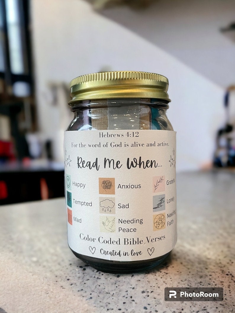 Bible Verses for Emotions and Feelings Scripture Jar - Etsy