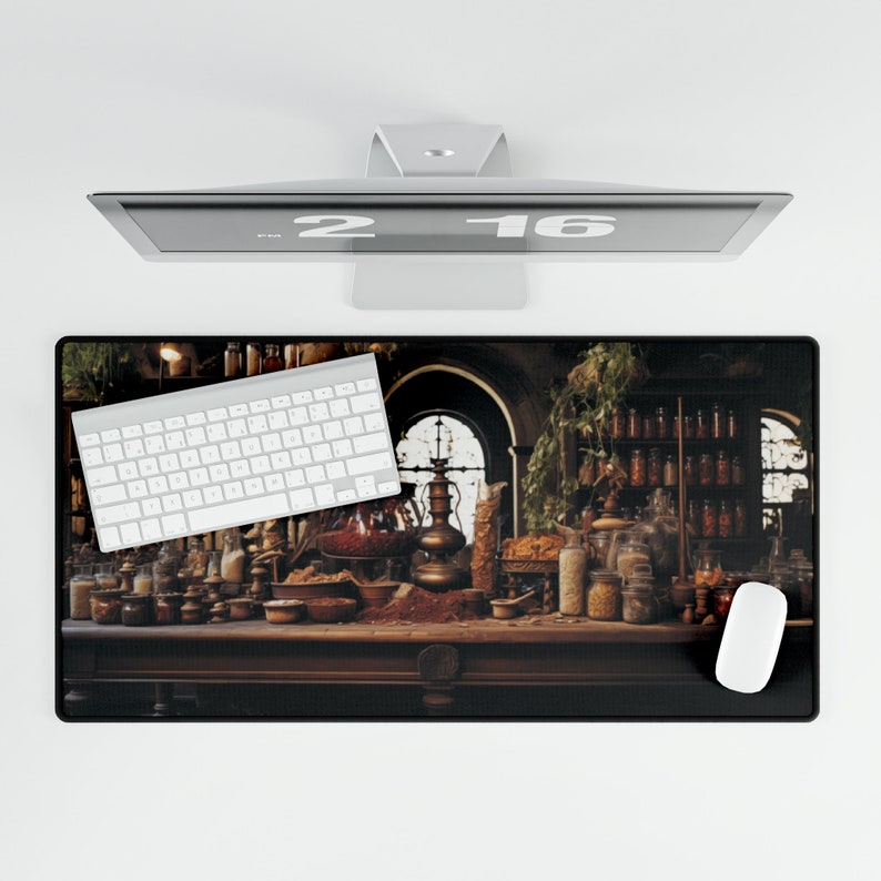 10 Spice Shop Counter Scenes Desk Mat for Your Workspace, 10 Scenes to ...