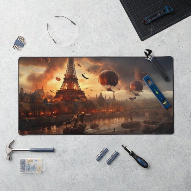 10 Futuristic Steampunk Air Battle of Drigibles and Zeppelins Drawings ...