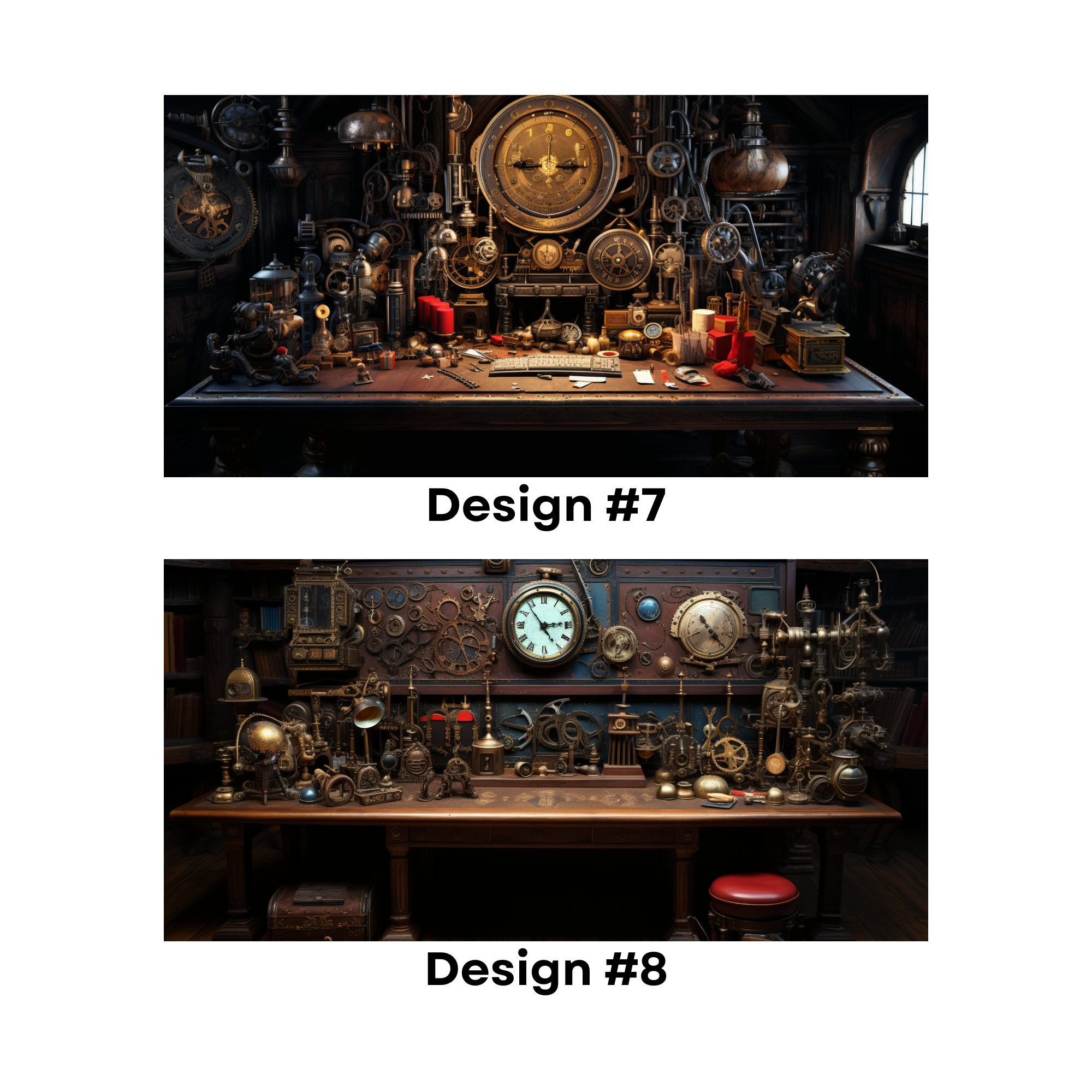 10 Steampunk Tinkerers Workbench Scenes Desk Mat 31.5x 15.5 for Your ...