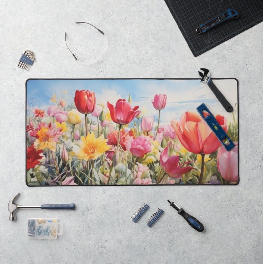10 Wildflower Flower Field Scenes Art Desk Mat Designs for Your ...