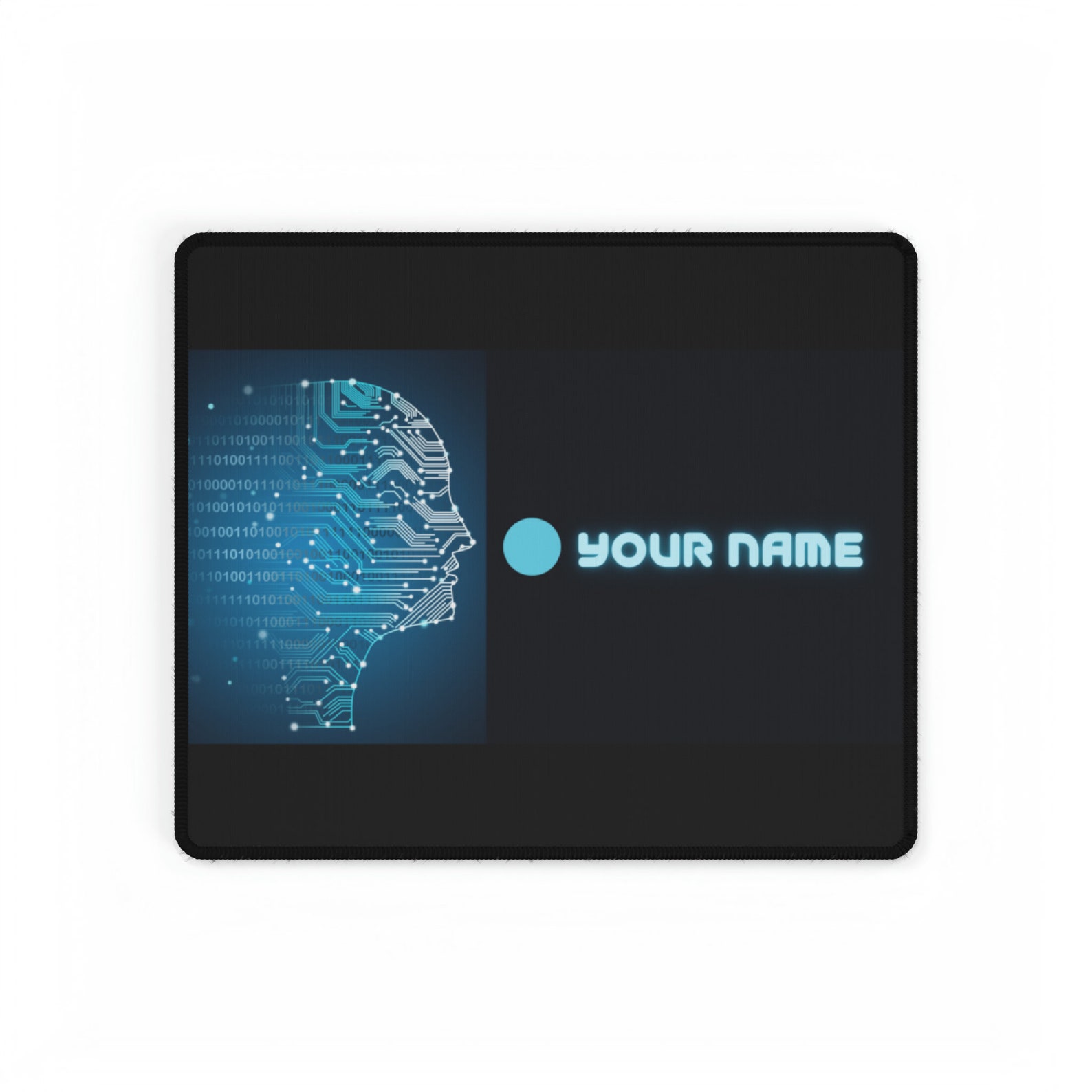 Personalized Binary Technology Desk Mat, Futuristic Digital Code Mouse ...