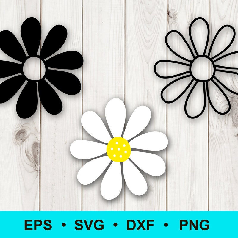 Daisy Flower Svg - Etsy