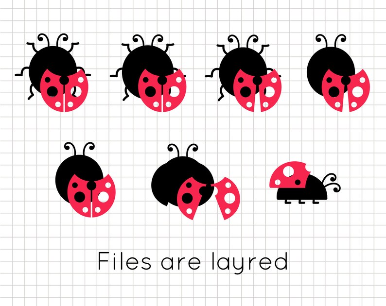 Ladybug Clipart. Ladybug Svg. Ladybug Png, Dxf, Eps. Cute Funny Summer ...