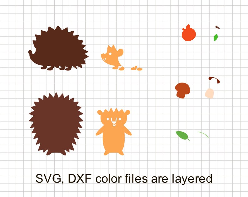 Cute Hedgehog SVG, PNG, DXF, Eps. Hedgehog Clip Art. Funny Hedgehog Cut ...