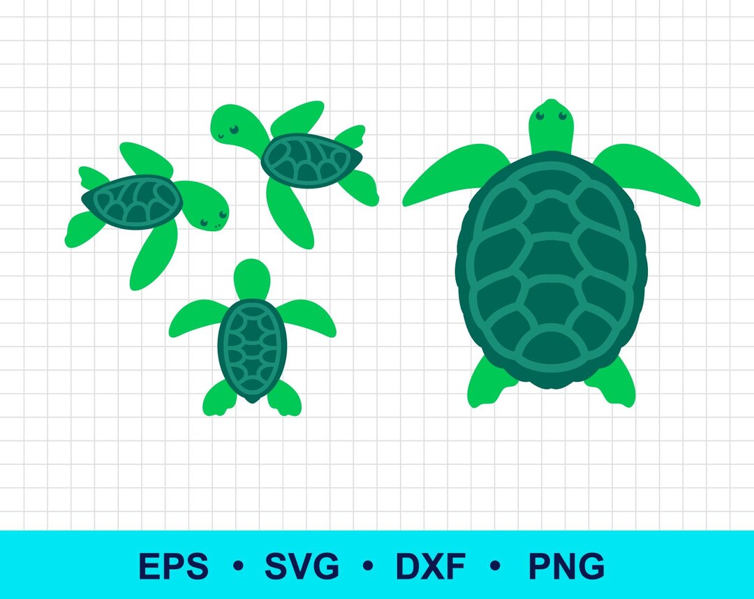 Sea Turtles SVG Files | Layered Designs for Crafting, DIY Projects, and ...