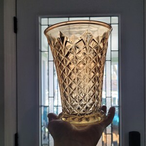 Vintage Sowerby Carnival Glass Vase - Etsy