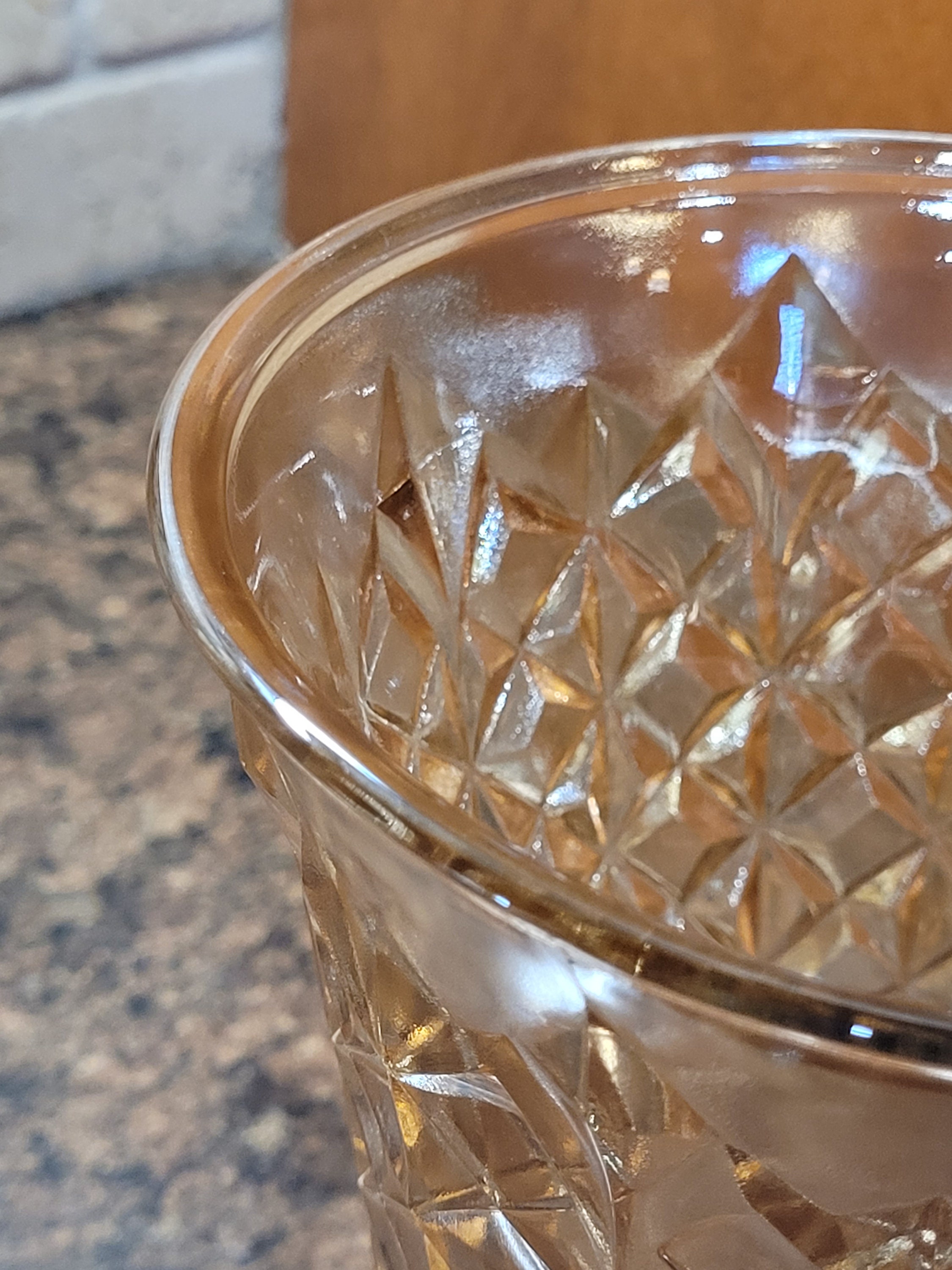 Vintage Sowerby Carnival Glass Vase - Etsy