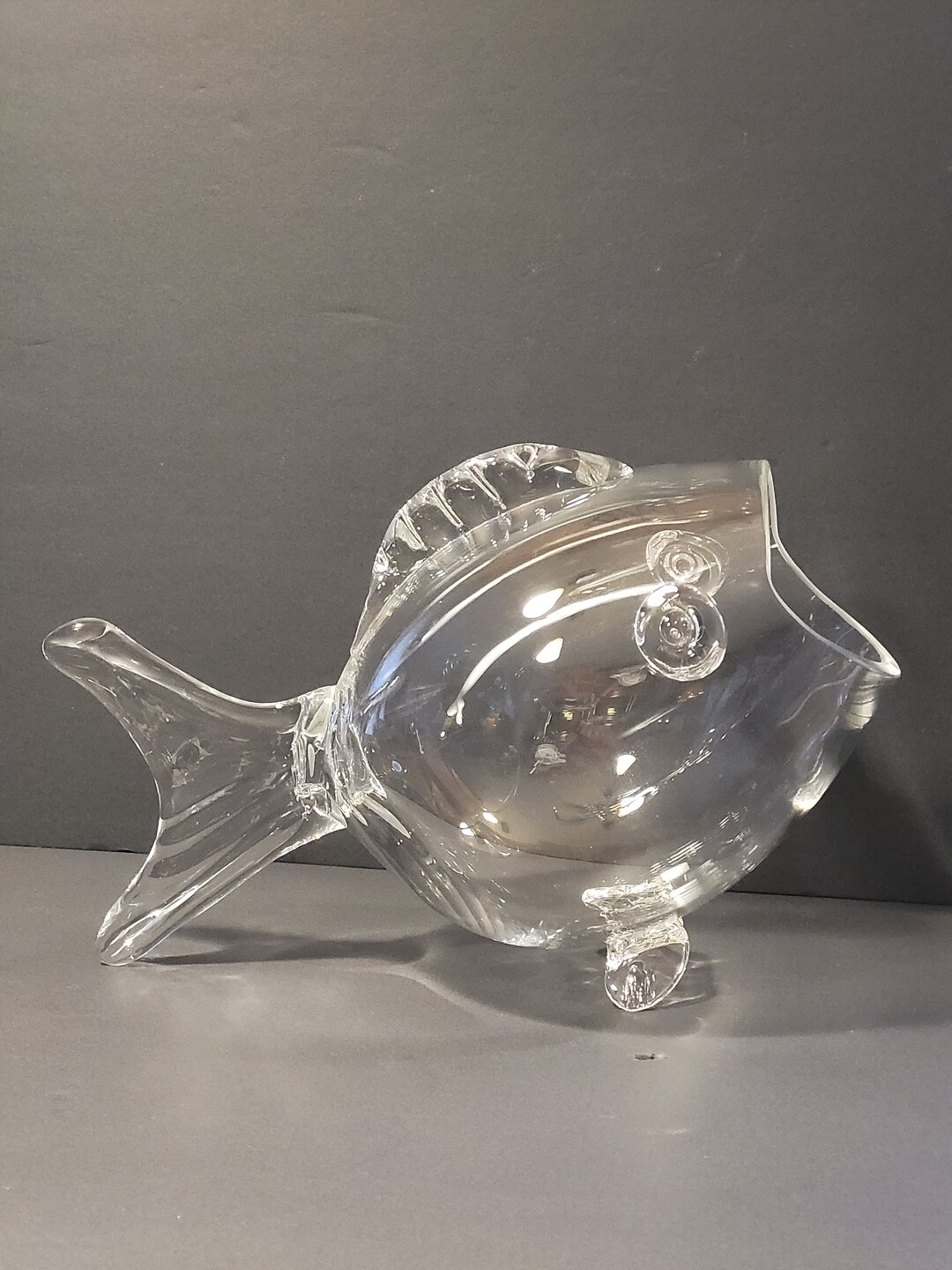 Hand Blown Blenko Style Fish Art Glass - Etsy