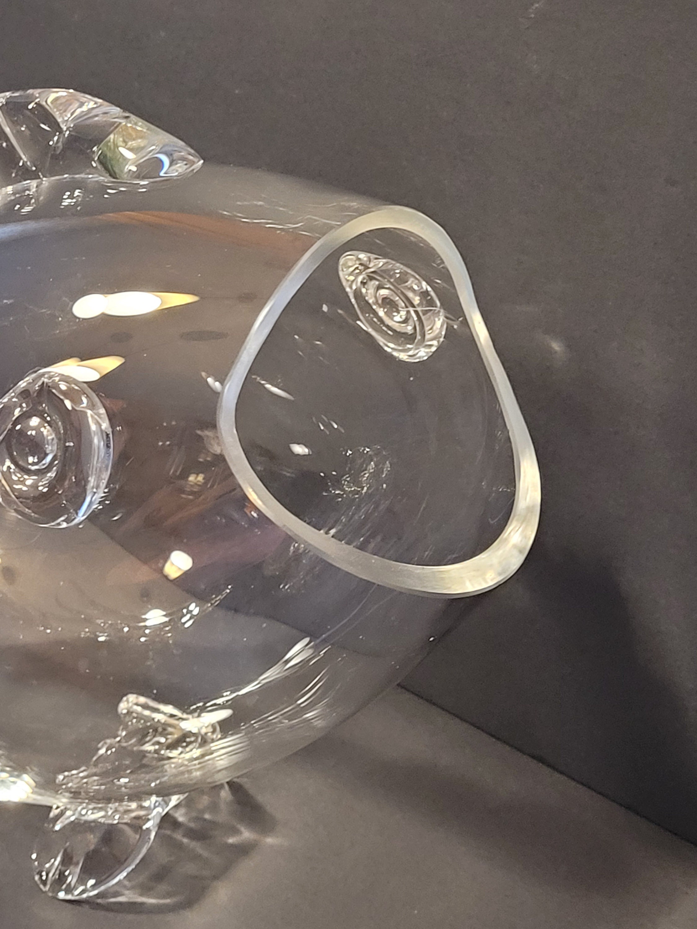 Hand Blown Blenko Style Fish Art Glass - Etsy