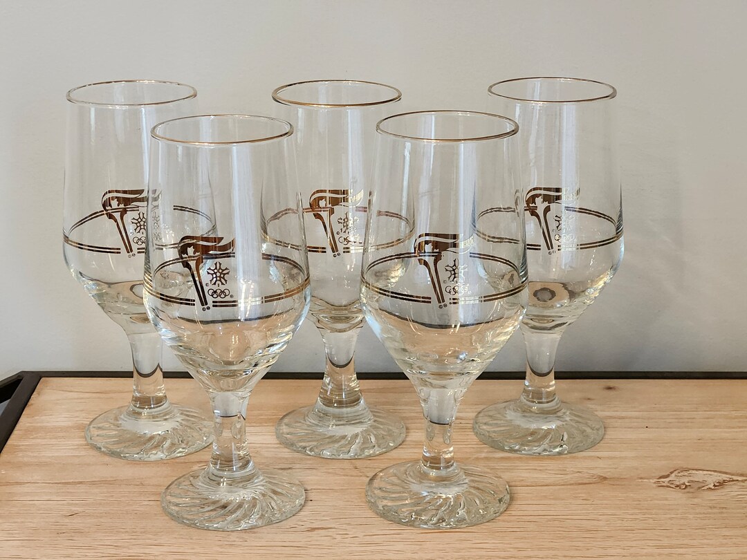 Olympic 22K Collector Glasses - Etsy
