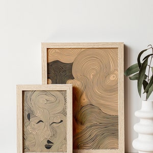 Japandi Wall Art Terracotta Wall Art Wabi Sabi Zen Wall - Etsy