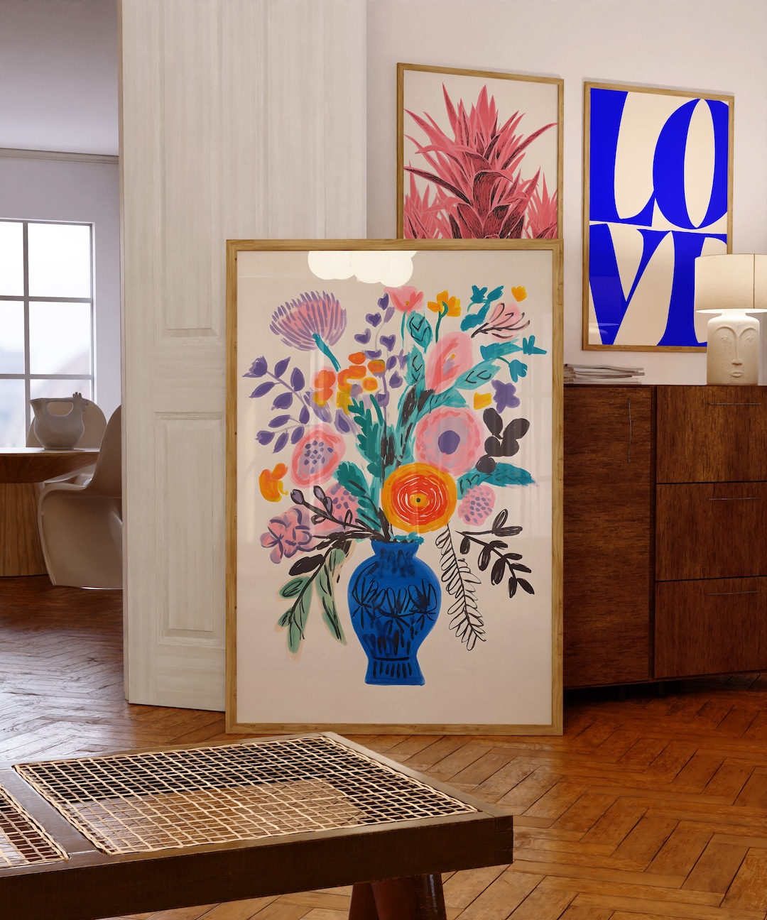 Maximalist Wall Art, Flower Market Print, Dopamine Decor, Trendy Girly ...