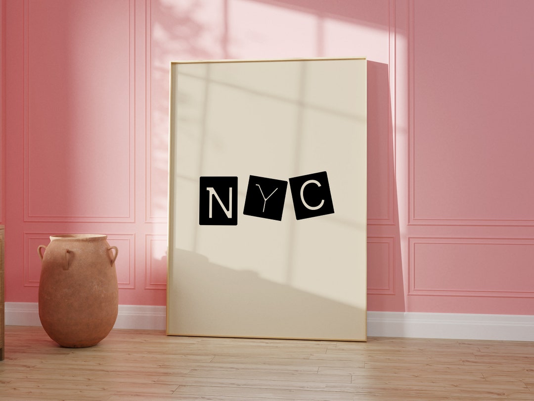 NYC Art Print Y2K Poster Preppy College Dorm Room Decor - Etsy