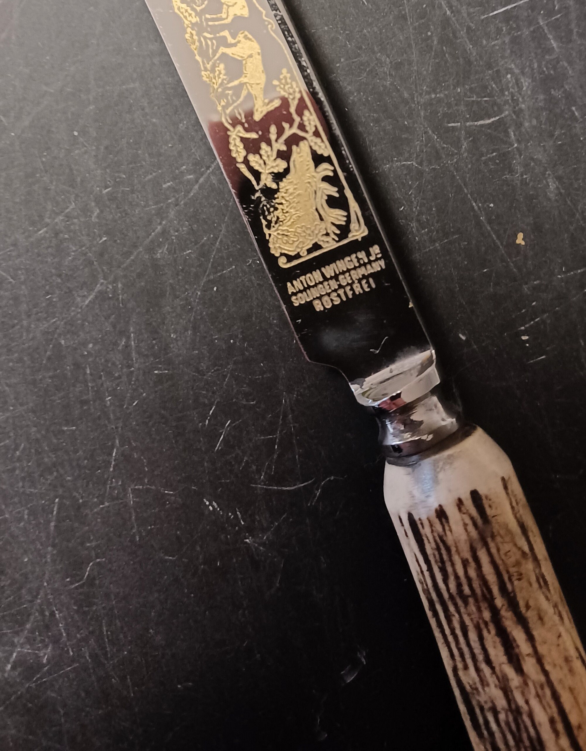 Vintage 1950s Steak Cutlery With Real Stag Horn Handle. - Etsy