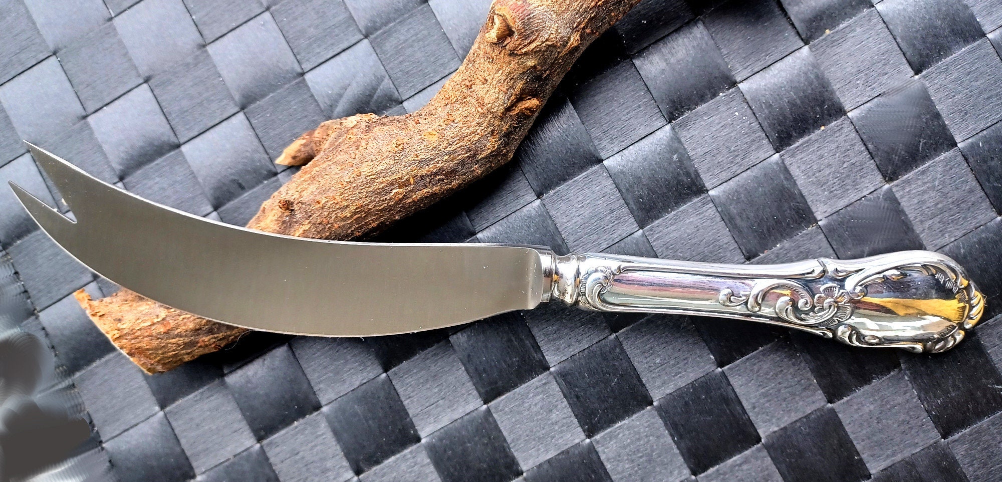 Design and Vintage Silver Cheese Knife From Manufacture. Handcrafted ...