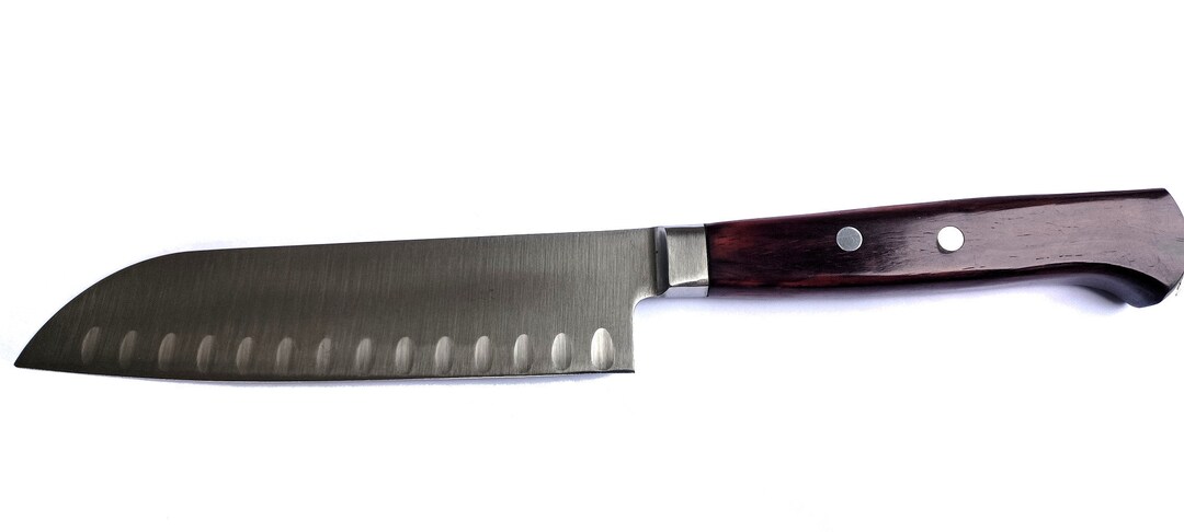 Solingen Craftsmanship. Handmade Kitchen Knife With Serrated Edge ...