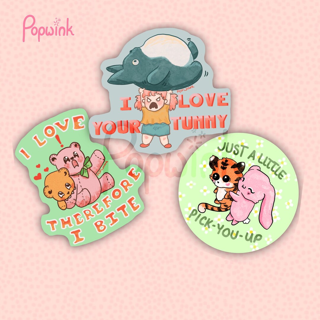 Aggressive Affection Vinyl Sticker Pack Waterproof UV Protected Couple ...