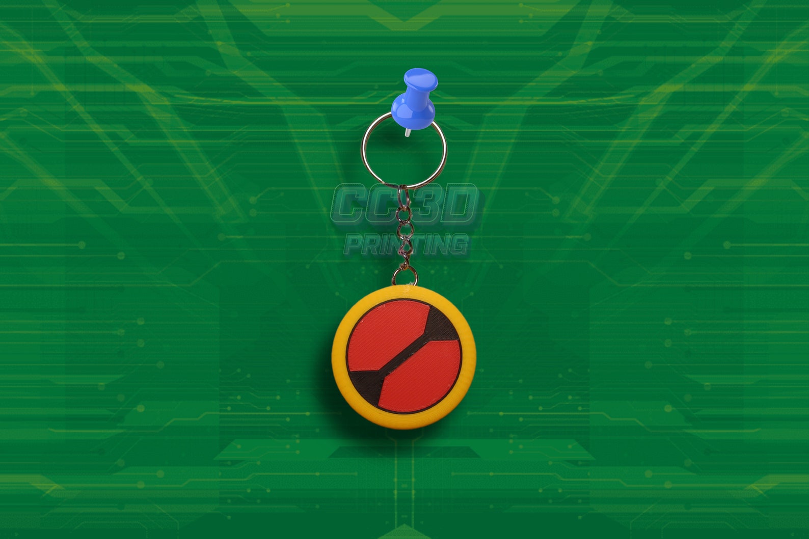 Megaman Navi Emblem Keychain | Megaman Battle Network Keychain | 3D ...