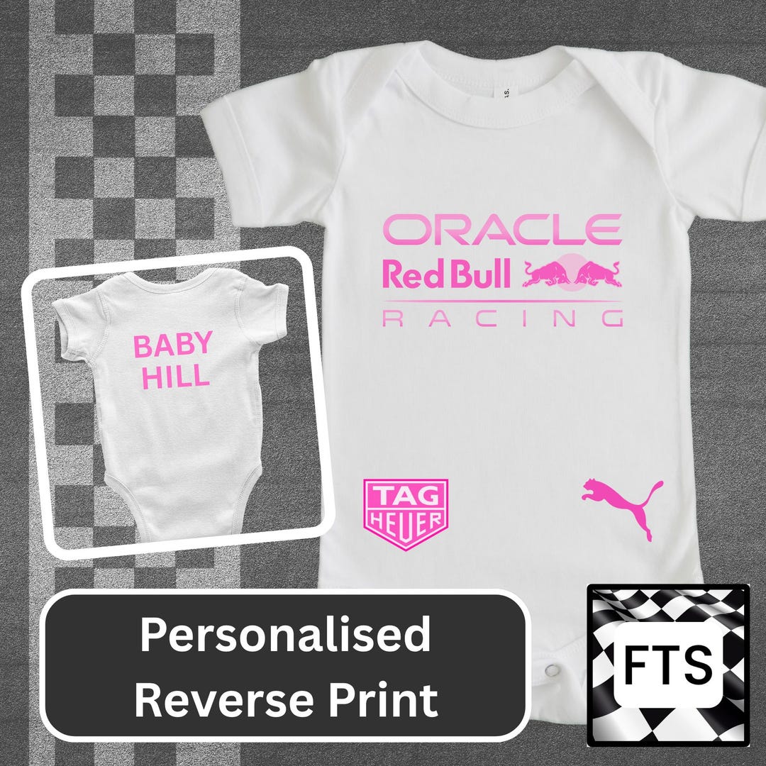 Personalized F1 Baby Bodysuit: Red Bull Racing, Formula One Gift - Etsy