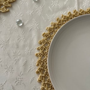 7 Pieces Supla Set, Handmade American Service, Runner, Dining Under ...